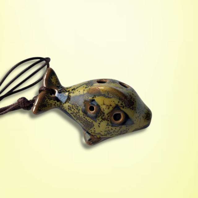 6-Hole Yellow Ocarina Little Dolphin Shape – OcarinaKalimba